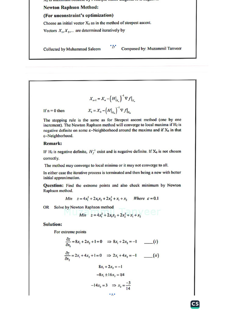 Newton Raphson Method Pdf