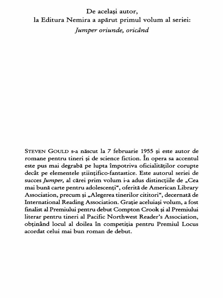 Steven Gould - Reflex | PDF