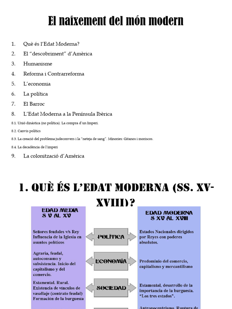 Edat Moderna Val | PDF