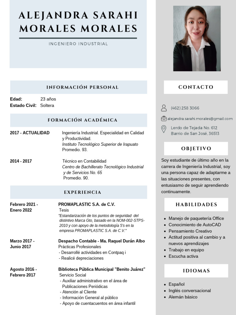 CVAlejandra Sarahi Morales Morales | PDF