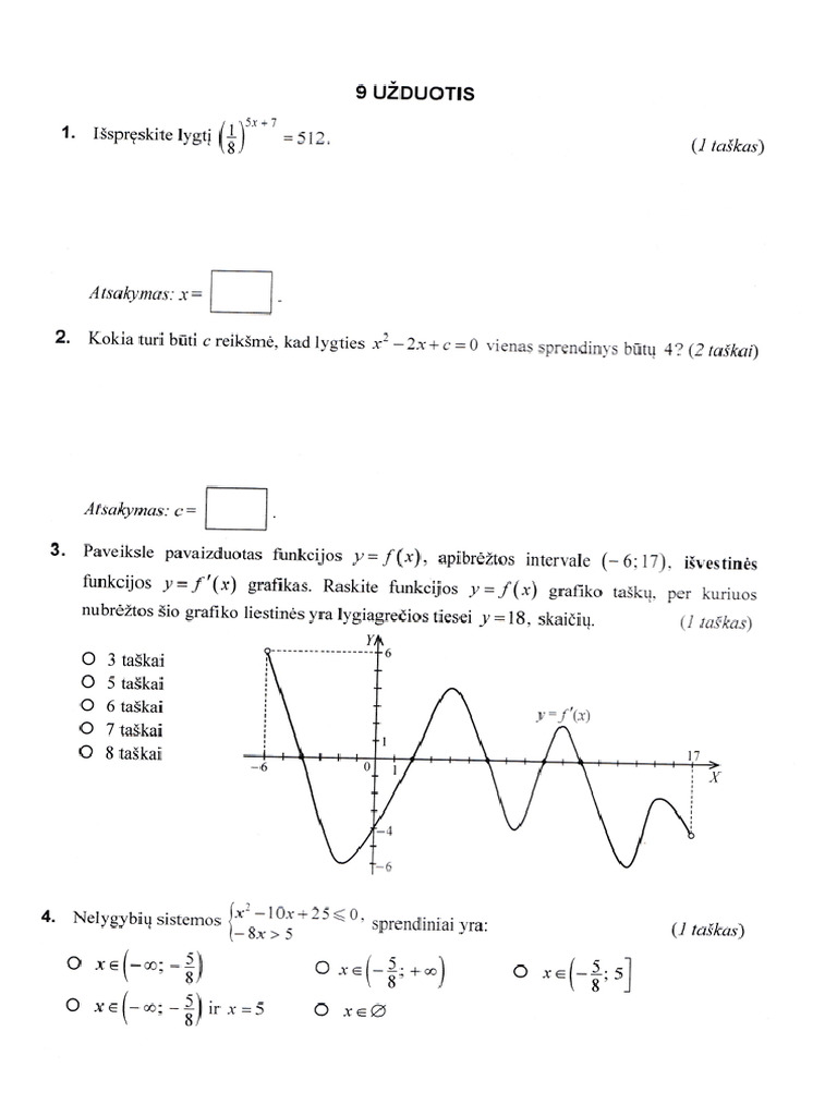 9 Uzduotis | PDF