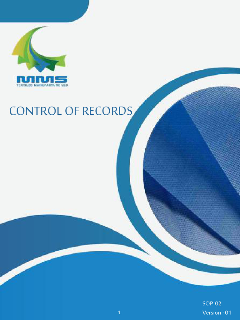 Sop-02 Control of Records Procedure | PDF | Quality Management | Quality Management System