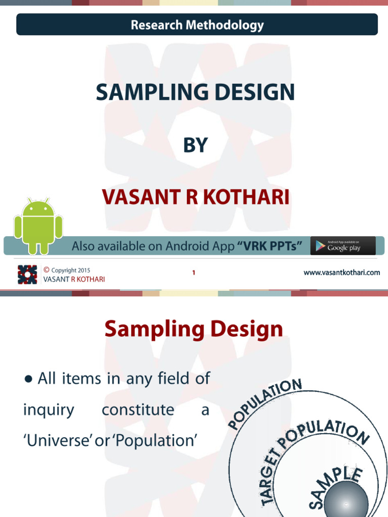 Sampling Design | PDF