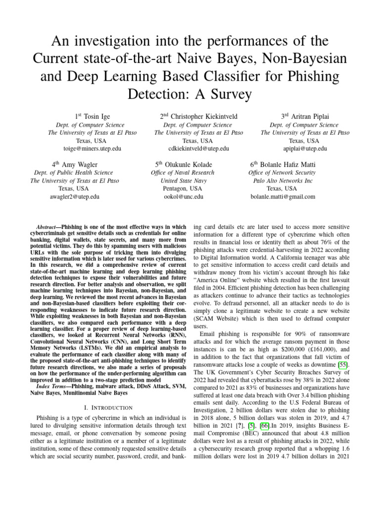 An Investigation Into The Performances of The Current State-Of-The-Art Naive Bayes, Non-Bayesian ...