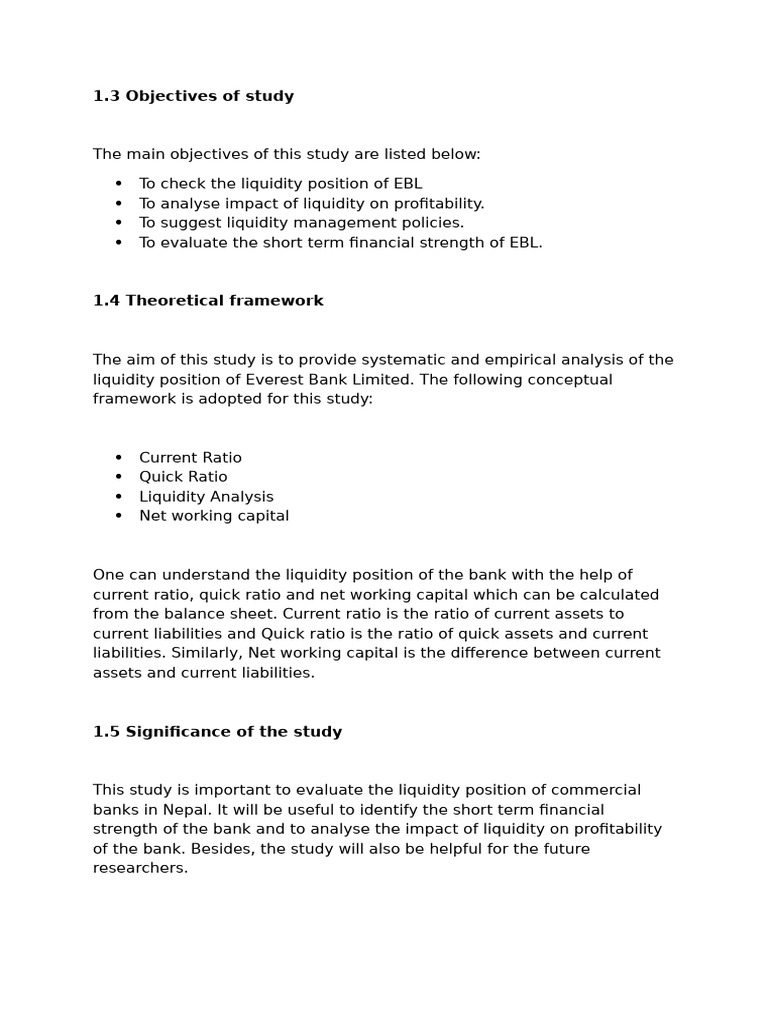 1.3 Objectives of Study | PDF