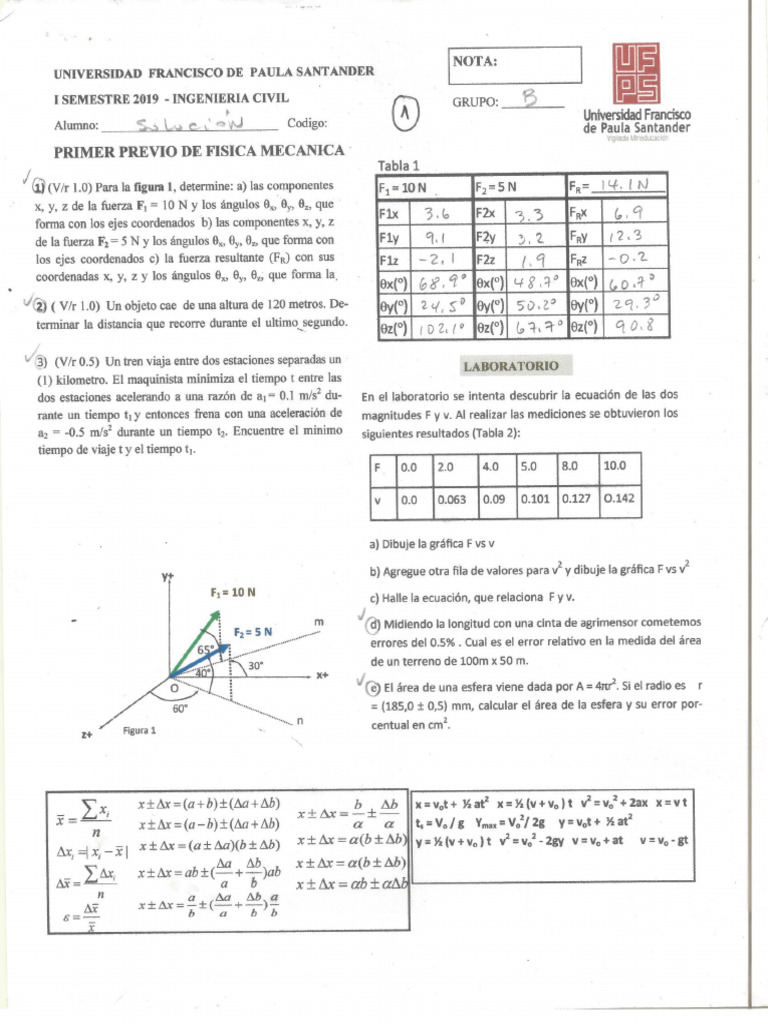 Ejercicios de Temas de Primer Previo Ufps | PDF