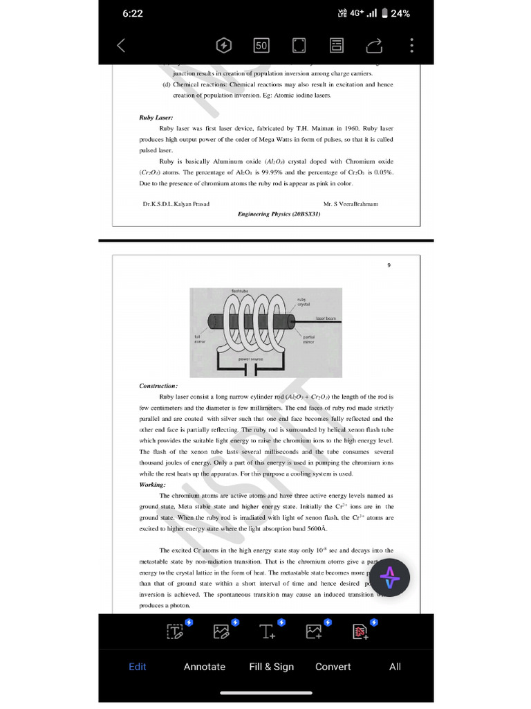 Ruby and He Ne Lasers | PDF