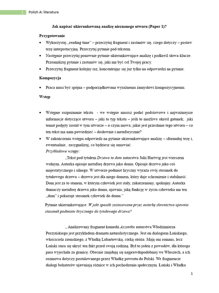 Paper 1 Jak Napisać | PDF
