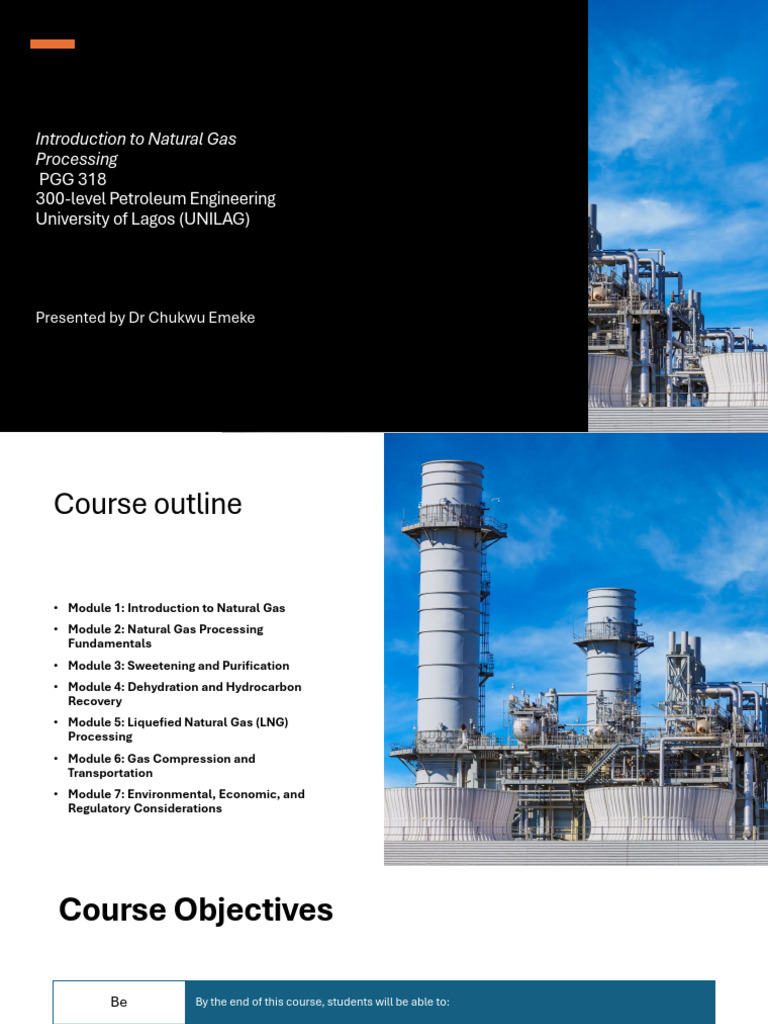 Introduction To Natural Gas Processing | PDF | Natural Gas | Liquefied ...