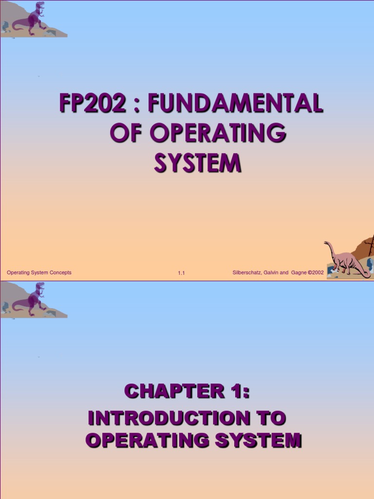 Chapter 1 Part 1 | PDF | Operating System | Process (Computing)