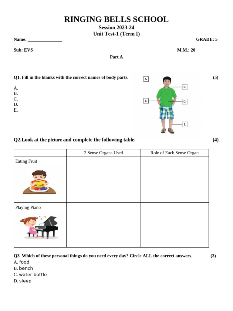 Anima Grade 2 EVS Ut1 (2023-2024) | PDF