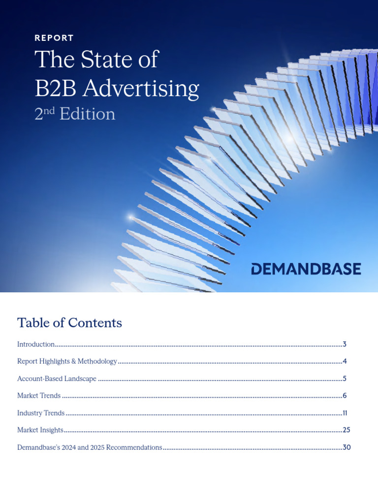 Demandbase State of B2B Advertising 2nd Edition | PDF | Advertising ...