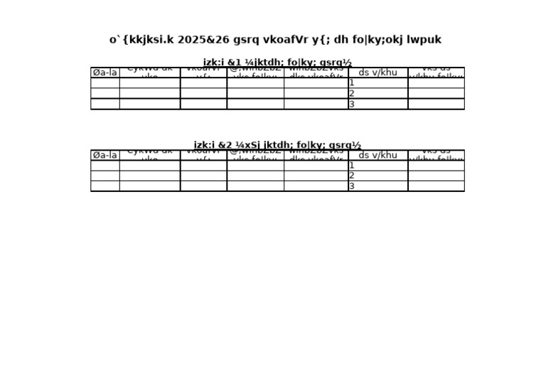 Plantation Format 1 & 2 | PDF
