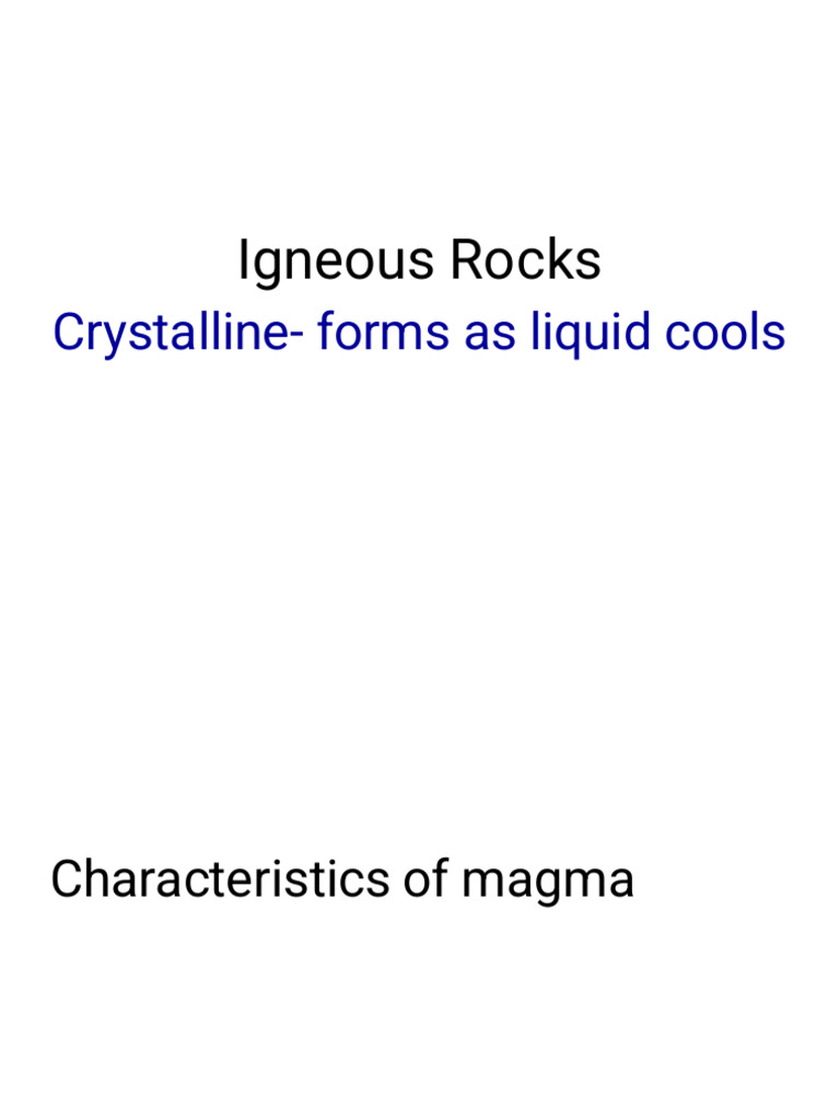 Introduction Igneous Rocks GE Rocks and Minerals | PDF | Igneous Rock ...