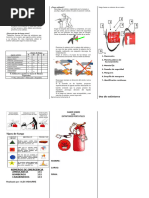 Folleto Manejo de Extintores | PDF | Incendios | Materiales