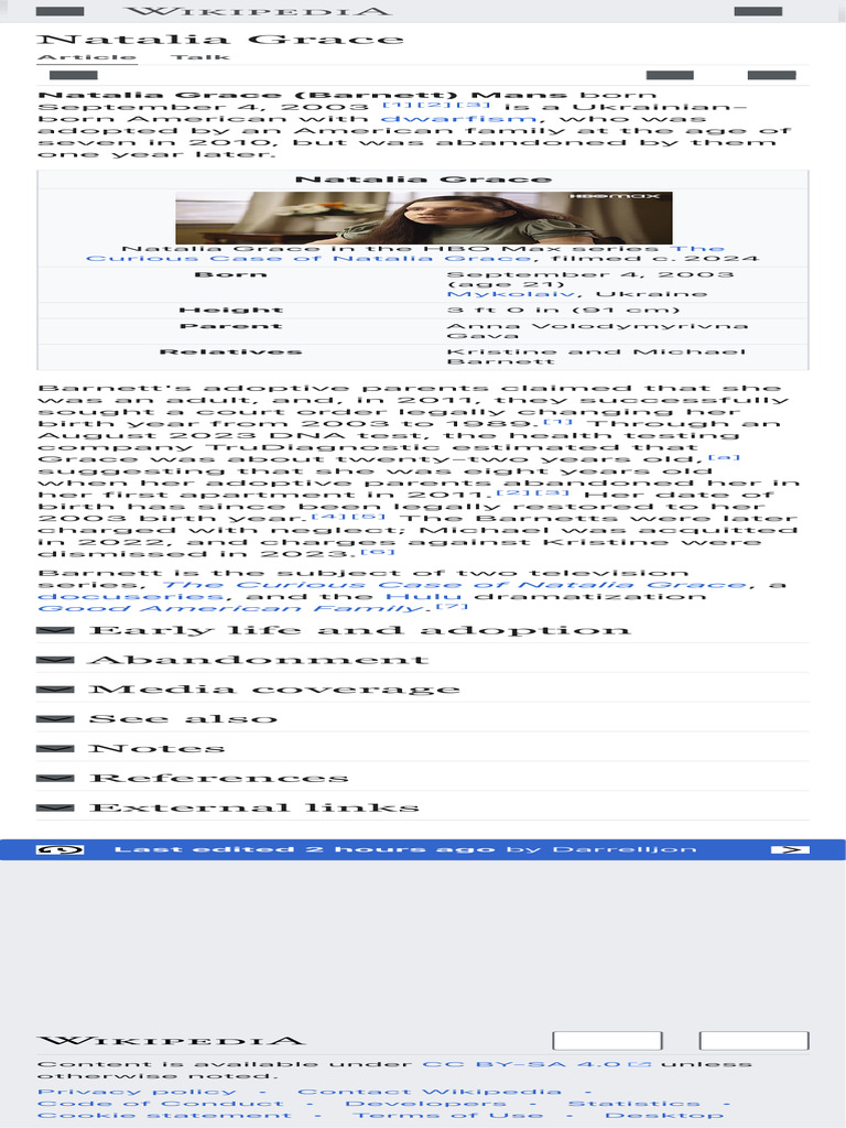 Natalia Grace - Wikipedia | PDF