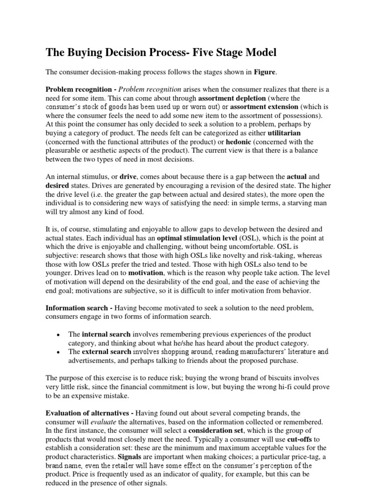 The Buying Decision Process Pdf Heuristics In Judgment And Decision