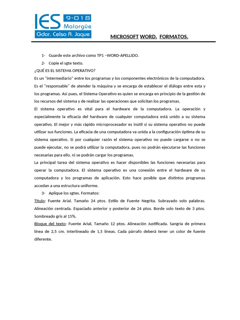 TP1 - Microsoft Word - 2016 | PDF