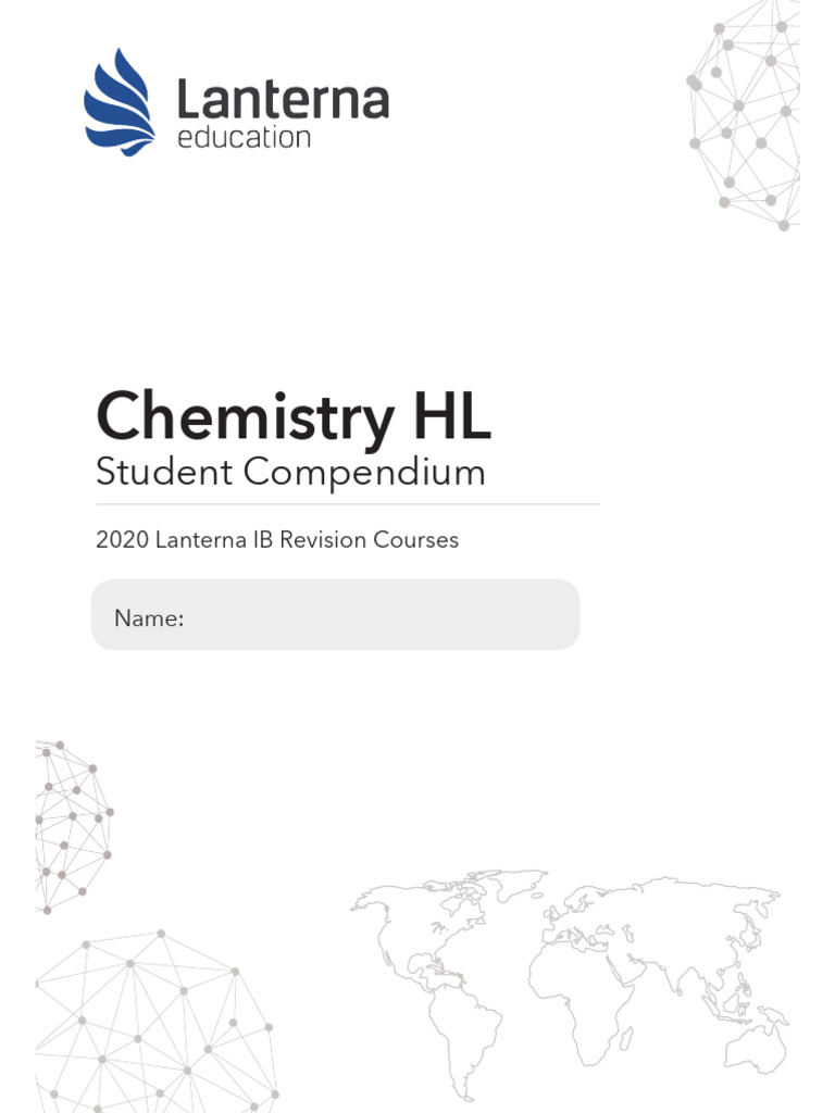 2020 Chemistry HL Compendium - Spring | PDF
