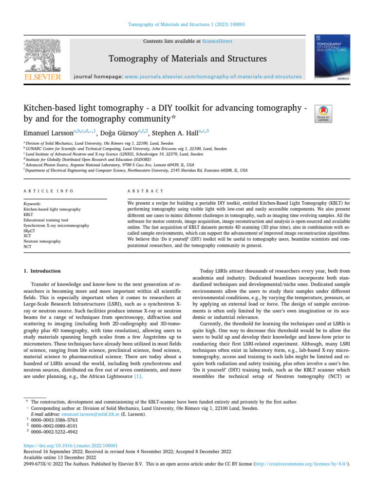 DIY Kitchen-Based Light Tomography Toolkit | PDF | Image Scanner | Ct Scan