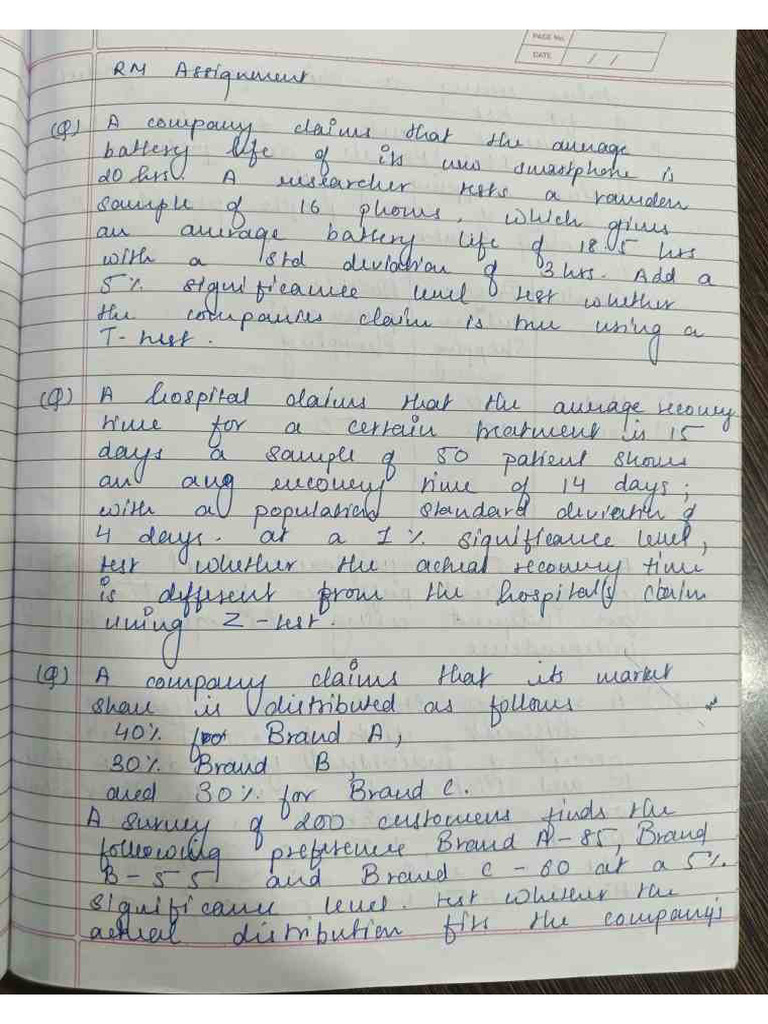 RM Assignment Shoaib Shaikh MC24112 | PDF