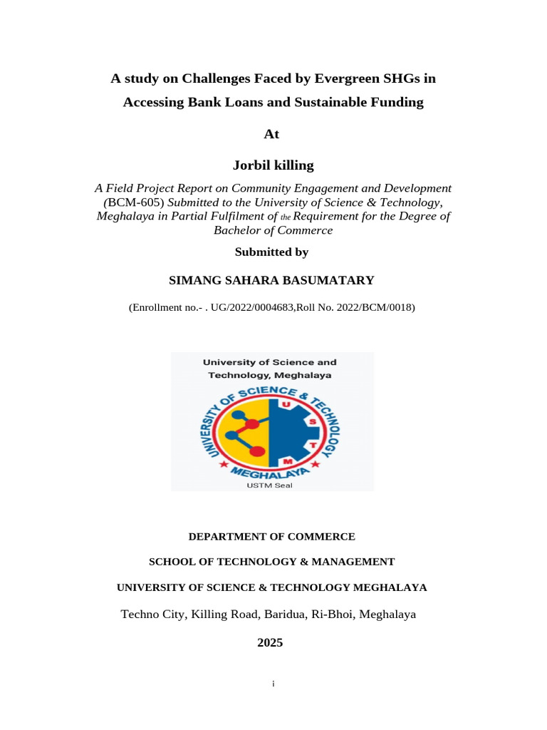 Community Engagement Report (SSB) | PDF | Financial Inclusion | Empowerment
