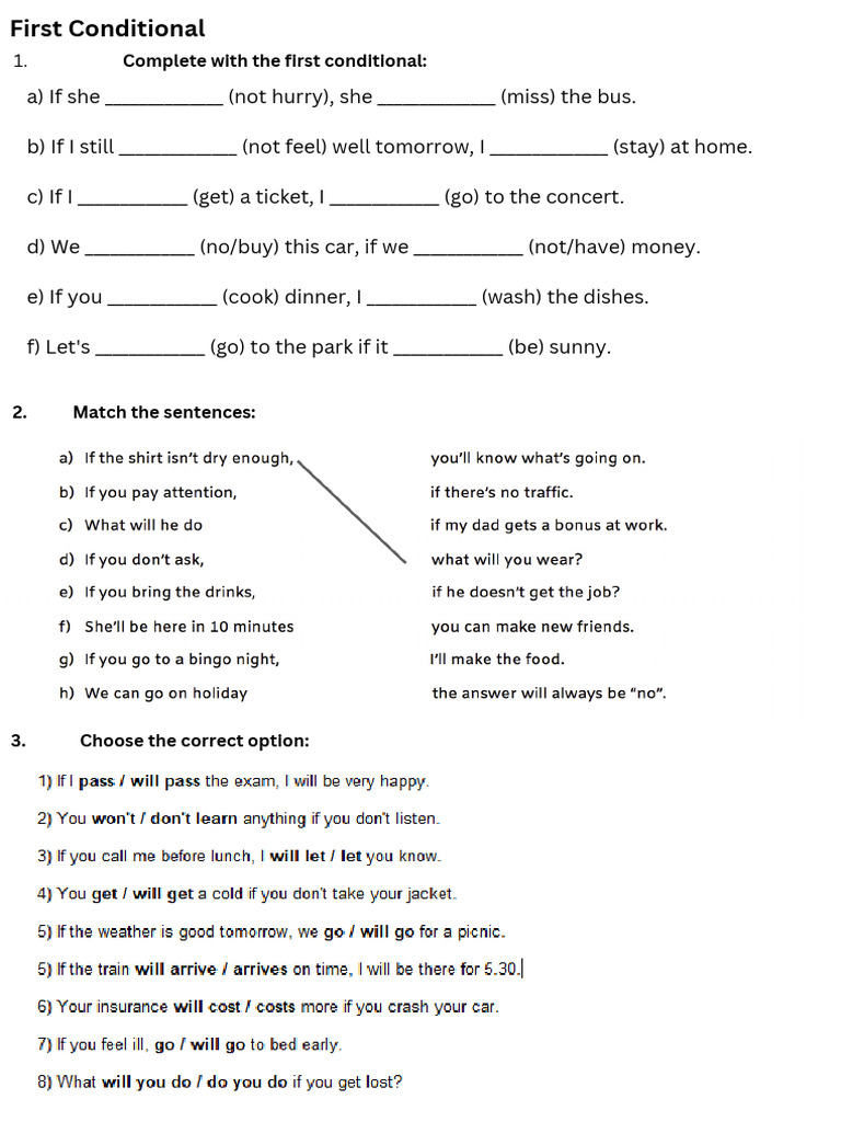 First Conditional | PDF