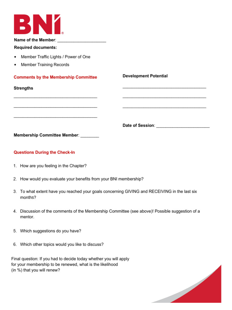 Seven Month Check in Form | PDF