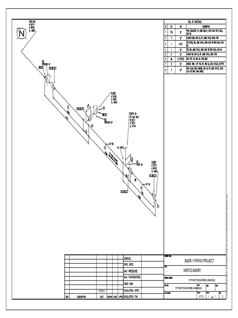 Tank 105 10'' Pump Discharge Line 600lb 4 | PDF