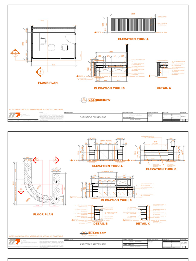 Opd Shop Drawings Jsa JMG JCP 20241221 | PDF | Plywood
