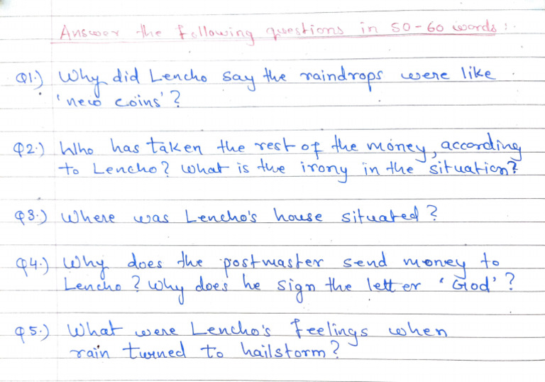 A Letter to God ( Homework) | PDF