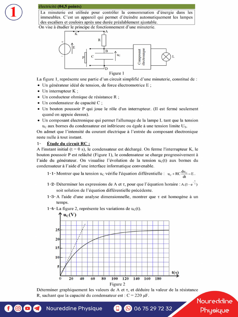 Exercice 2 Dipôle RC | PDF