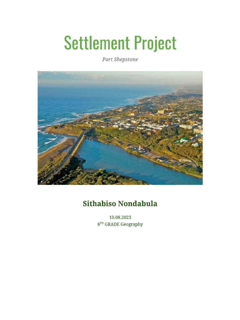 Settlement Project | PDF