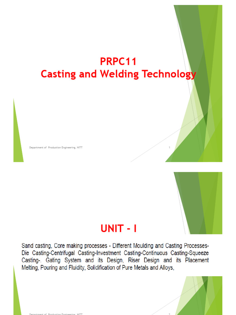 1 Metal Casting | PDF | Casting | Materials