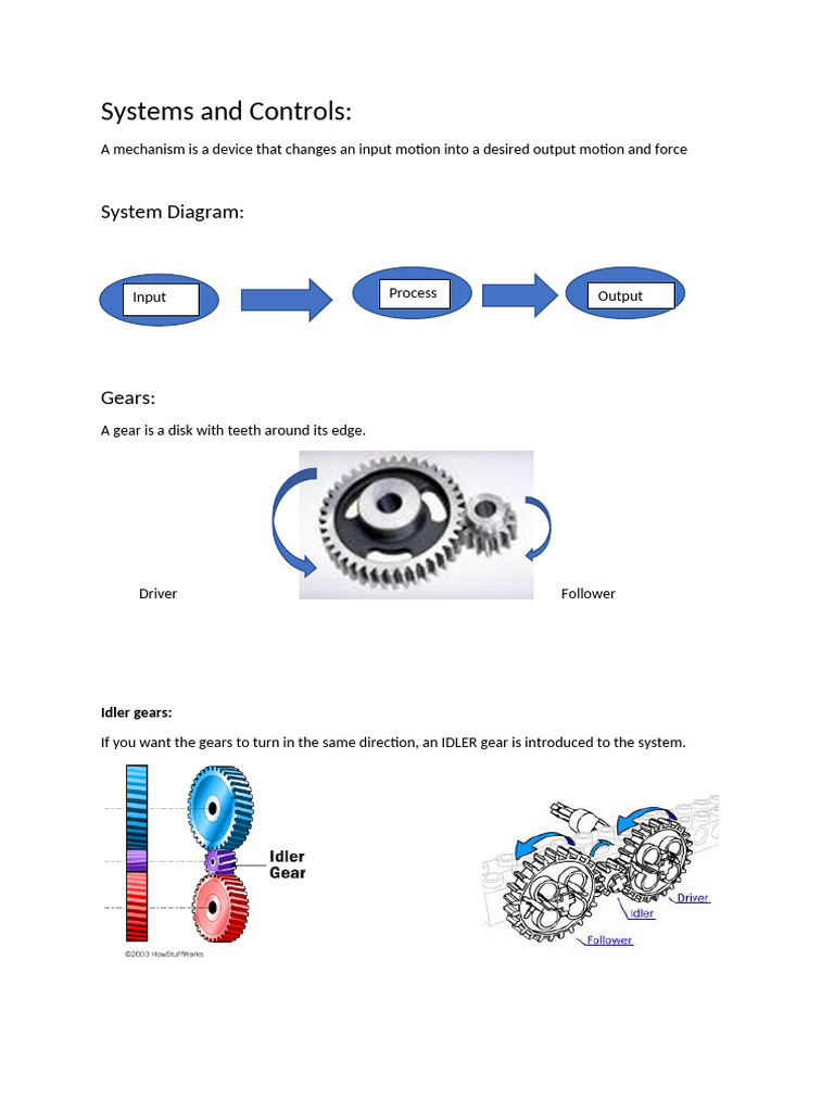 Systems and Controls Notes | PDF