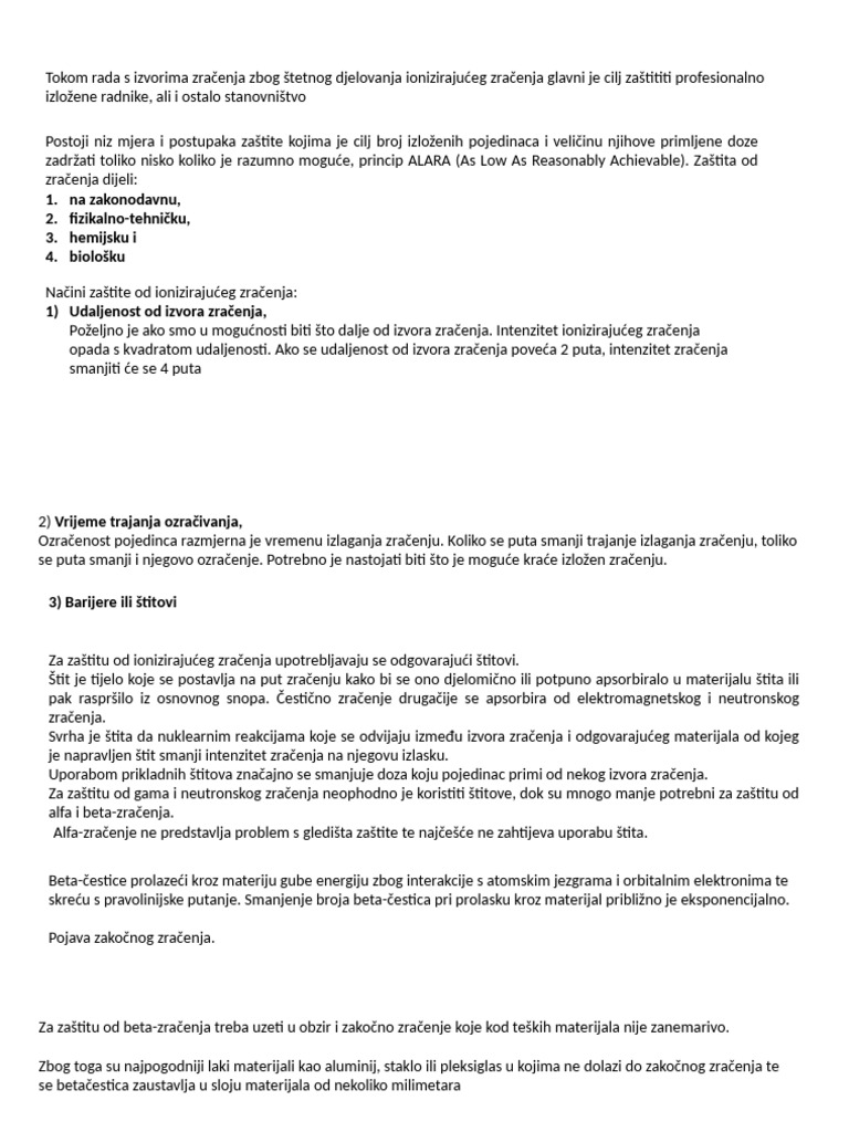 Zastita Od Zracenja | PDF