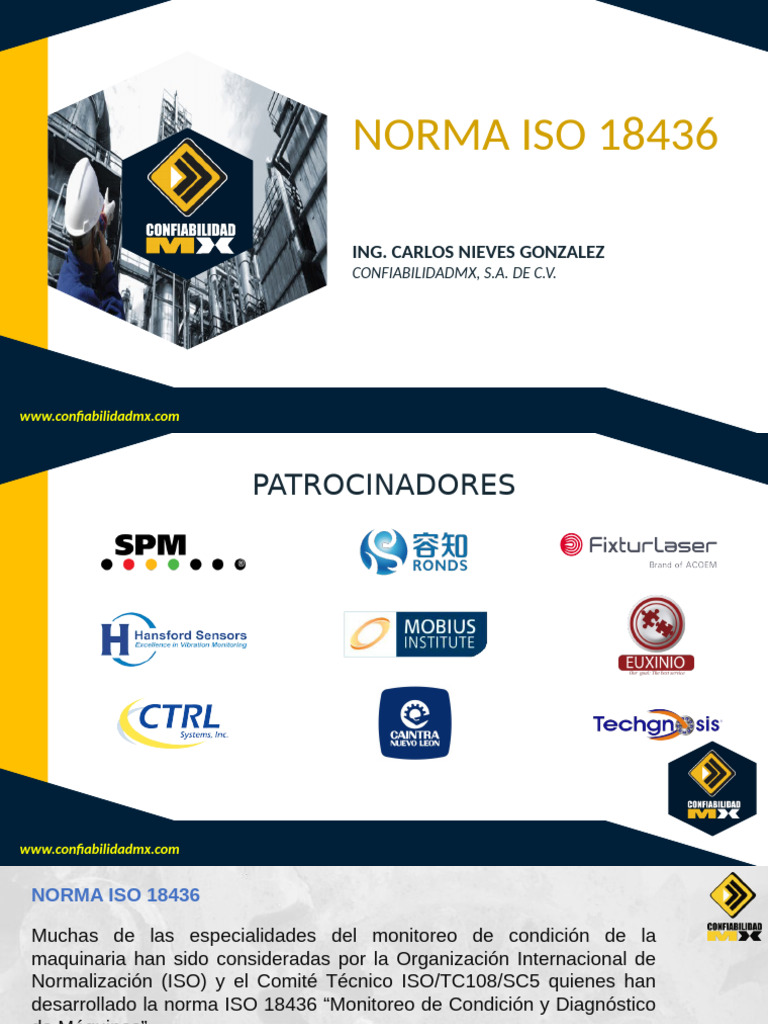 Presentacion de Norma ISO 18436 | PDF | Infrarrojo | Termografía