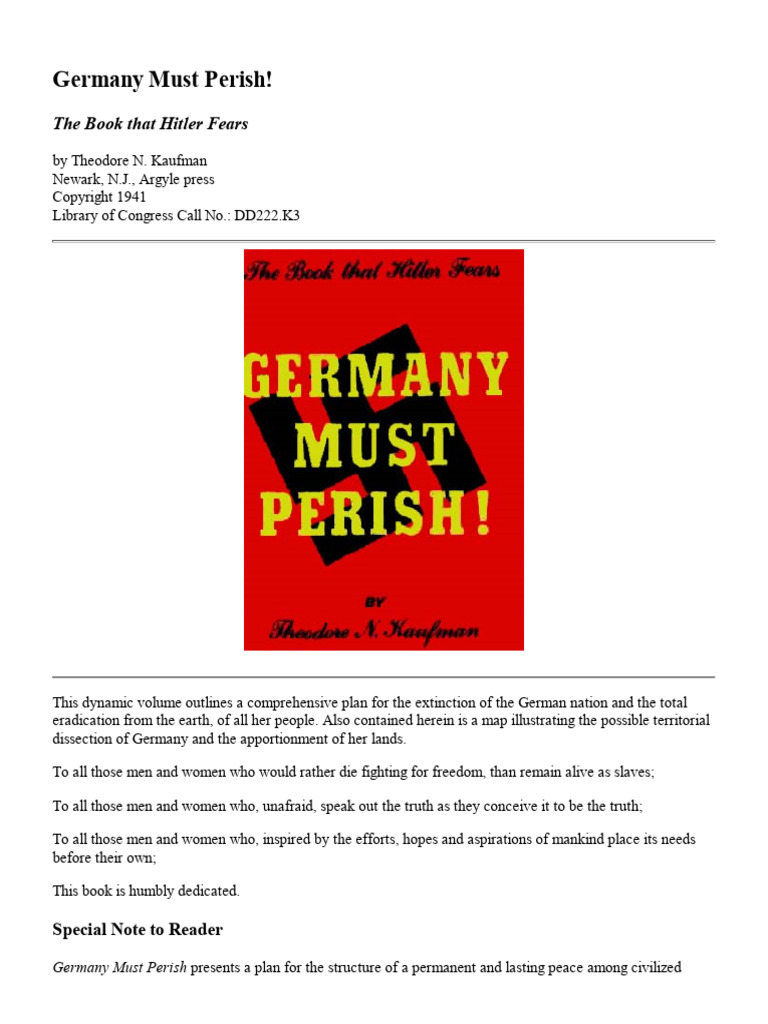 Germany Must Perish! (1941) - PScript5 - DLL Version 5 - 2 - 2 - Anna's ...