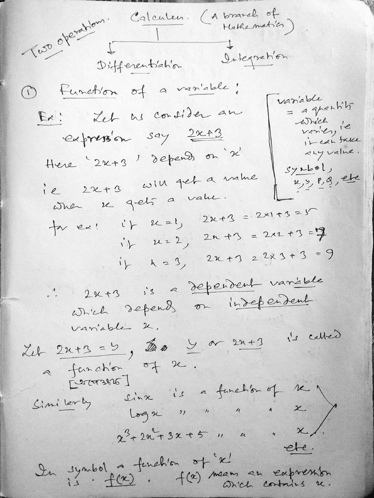 Basic Concepts of Differentiation | PDF