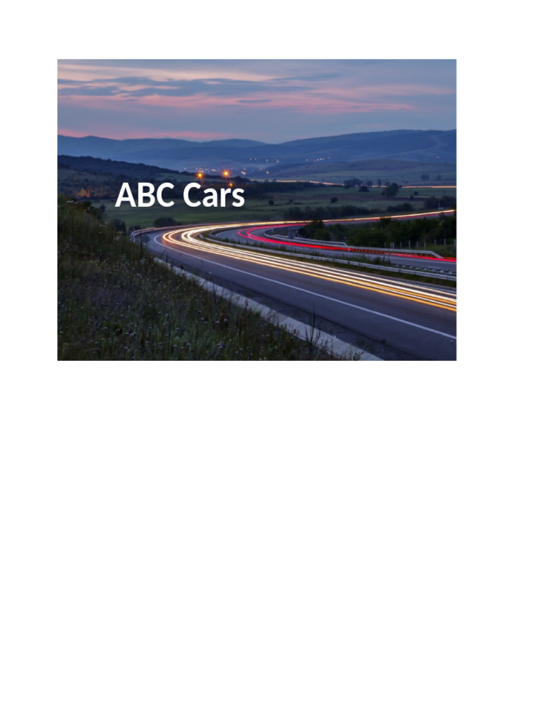 ABC+Cars Complete+Solution | PDF | Revenue | Gross Domestic Product