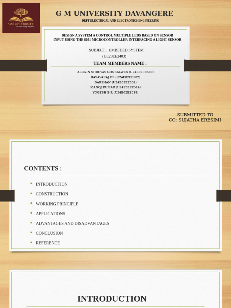 Embeded System Pptfinal | PDF | Analog To Digital Converter | Microcontroller