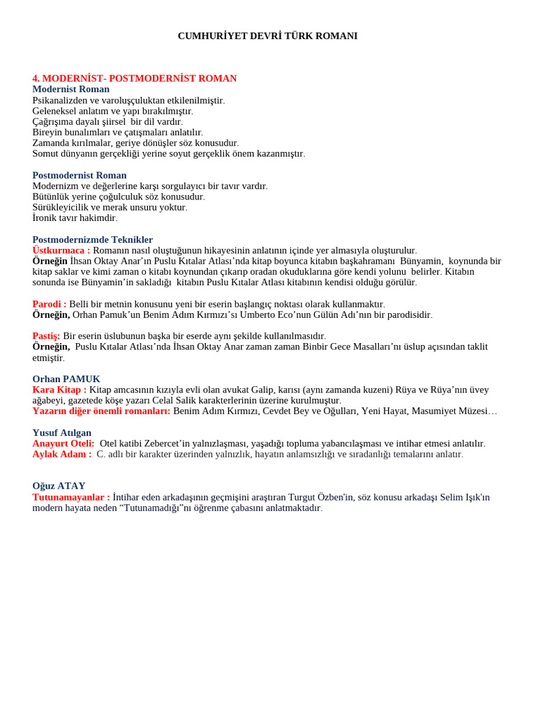 TDE 2. Dönem 1. Sınav Notu | PDF