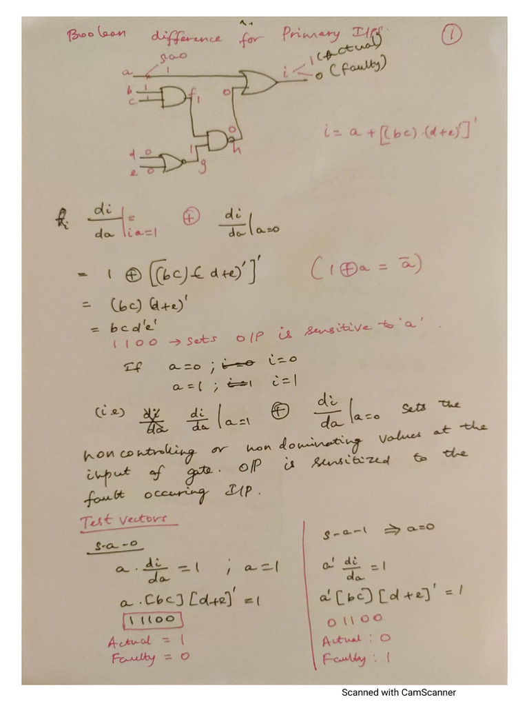 Boolean Difference Method | PDF