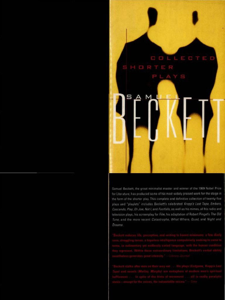 BECKETT, Samuel. Collected Shorter Plays | PDF | Samuel Beckett | Entertainment