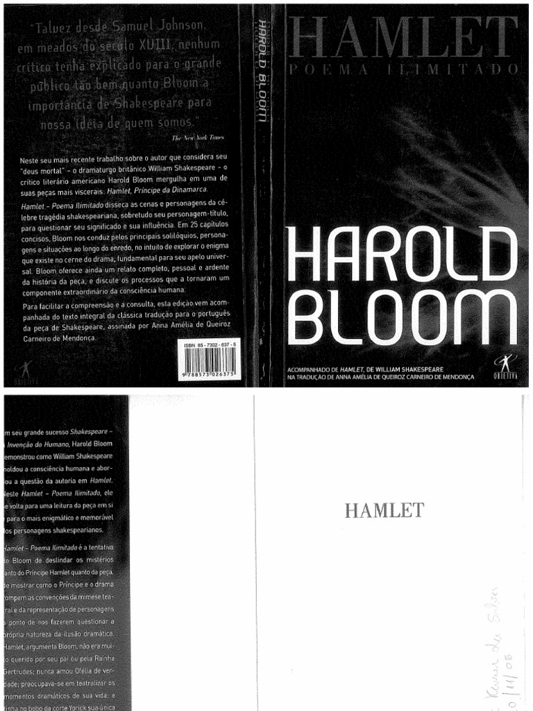 Harold Bloom - Hamlet - Poema Ilimitado | PDF