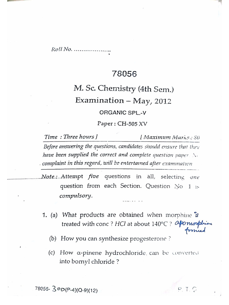 Org Chemistry 2012 2014 | PDF