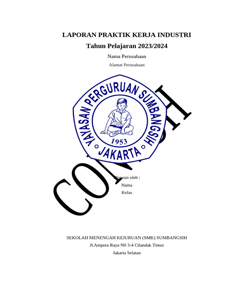 Contoh Penulisan Laporan Prakerin | PDF