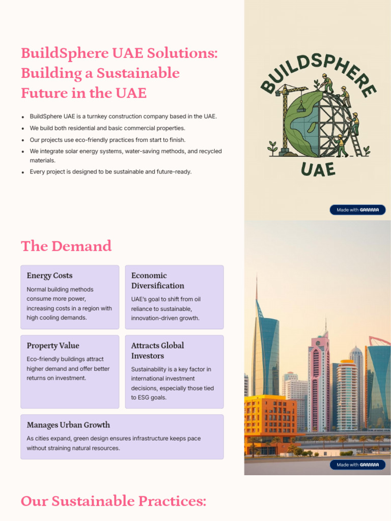 BuildSphere UAE Solutions Building A Sustainable Future in The UAE | PDF | Recycling ...