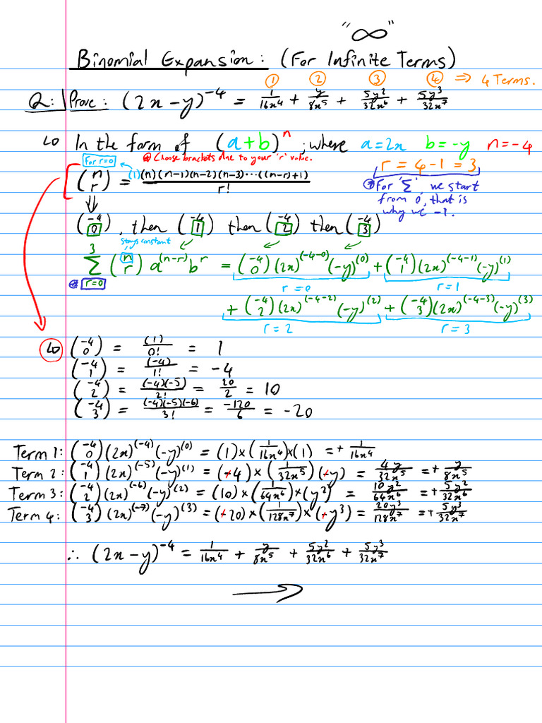 Binomial Expansion Infinite Terms | PDF