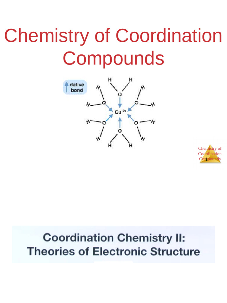 Chemistry of Complexes - VBT | PDF